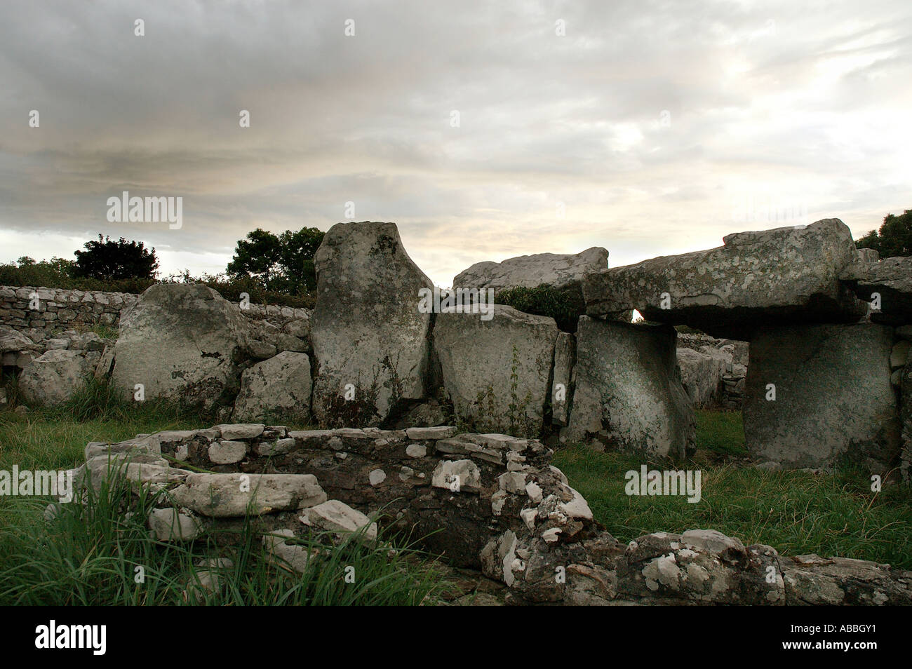 Sligo megalith tomb, Ireland 2006 Stock Photo - Alamy