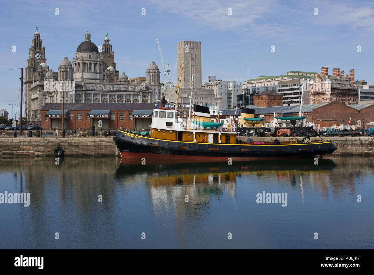 Tug Brocklebank at the Albert Dock, Liverpool Stock Photo - Alamy