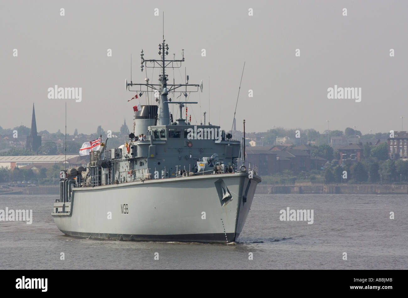 HMS Atherstone,in the River Mersey, waiting to enter the Albert Dock ...