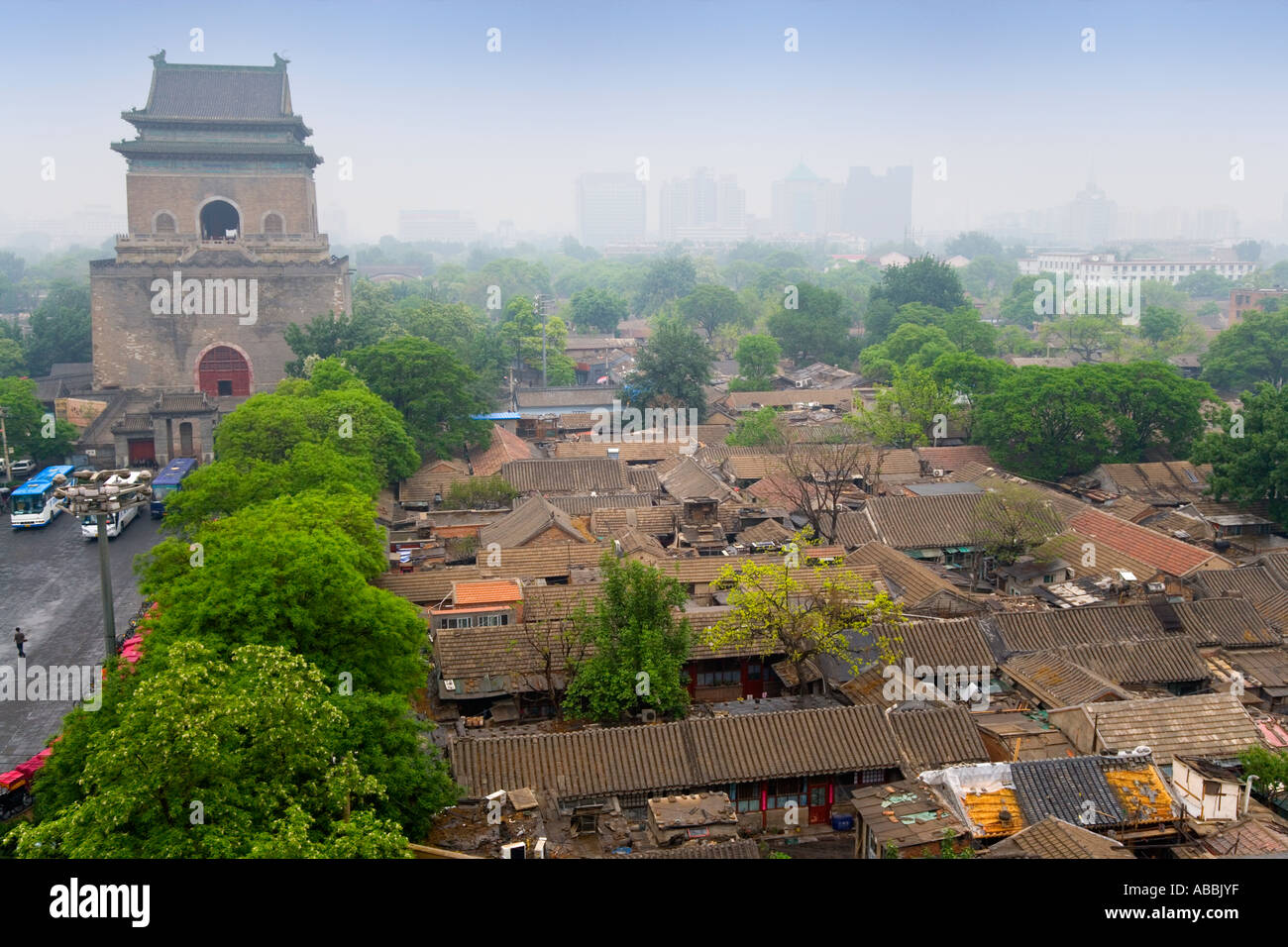 Traditional old Hutong houses Beijing China JMH1554 Stock Photo - Alamy