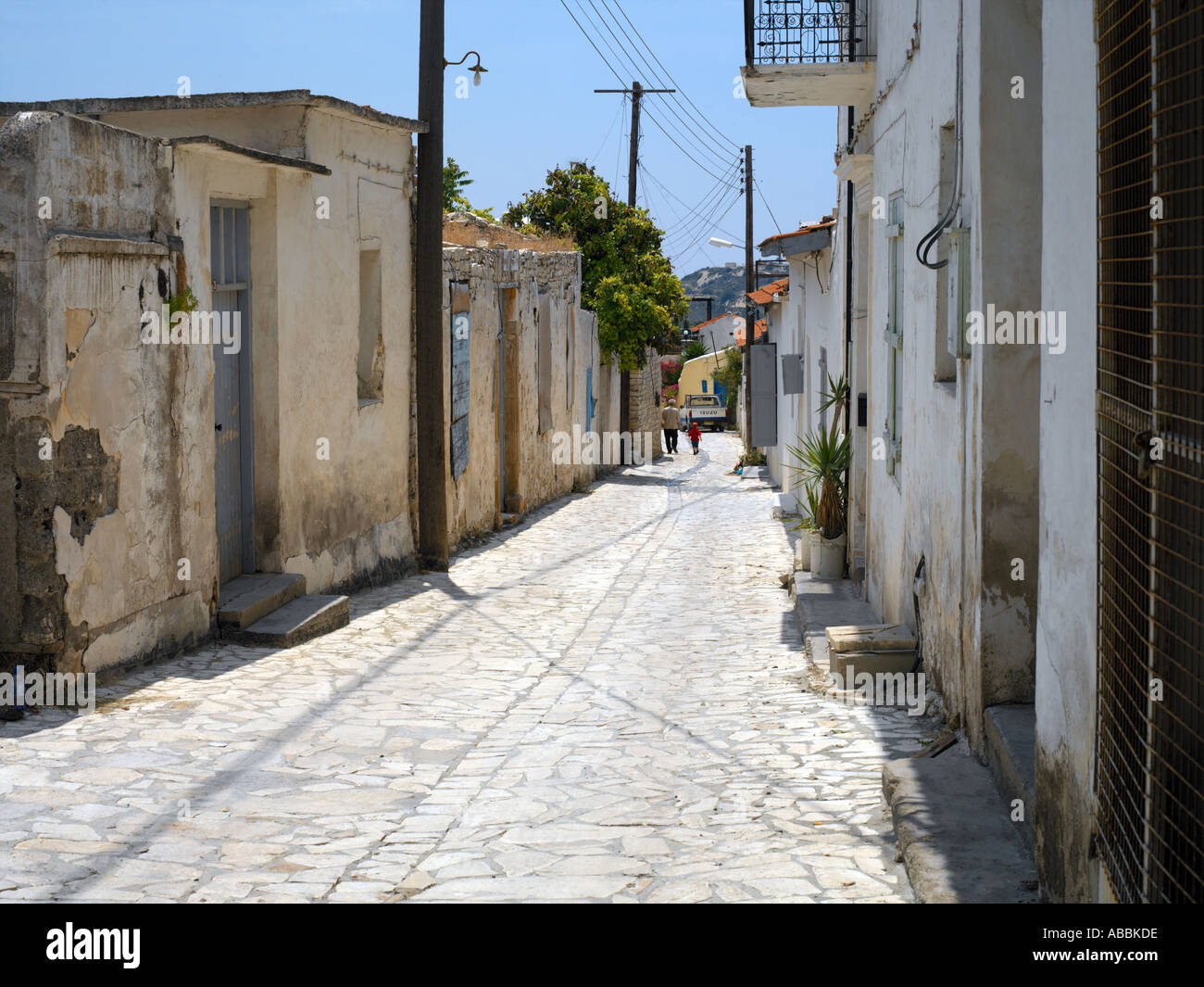 Lefkara Cyprus Street Scene Village Famous for it Lace (Lefkaitika ...