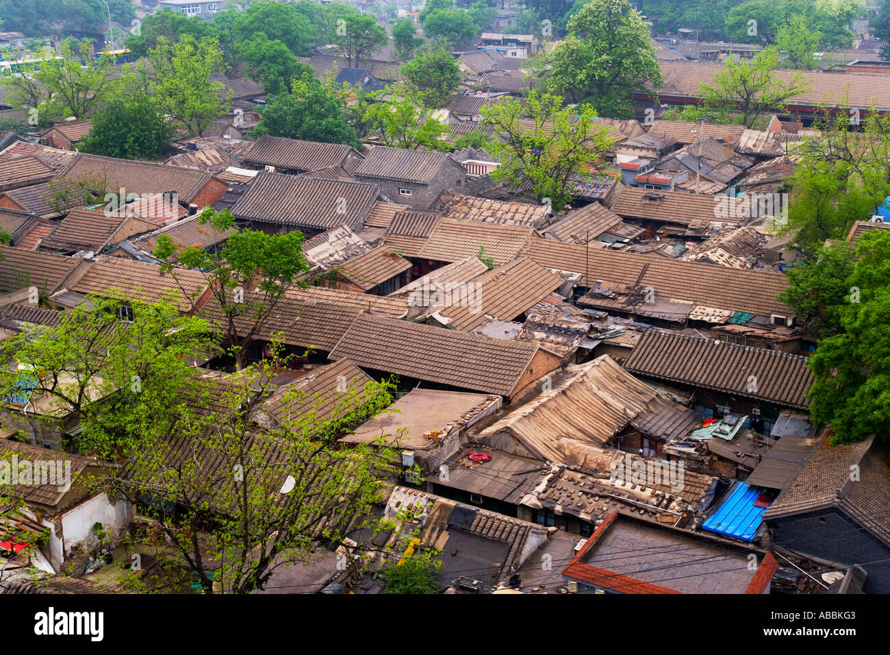Traditional old Hutong houses Beijing China JMH1556 Stock Photo - Alamy