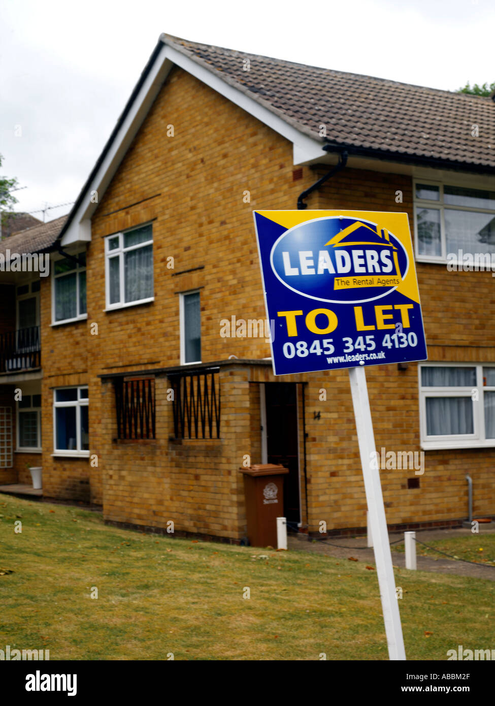 Flats to Let in England Stock Photo - Alamy