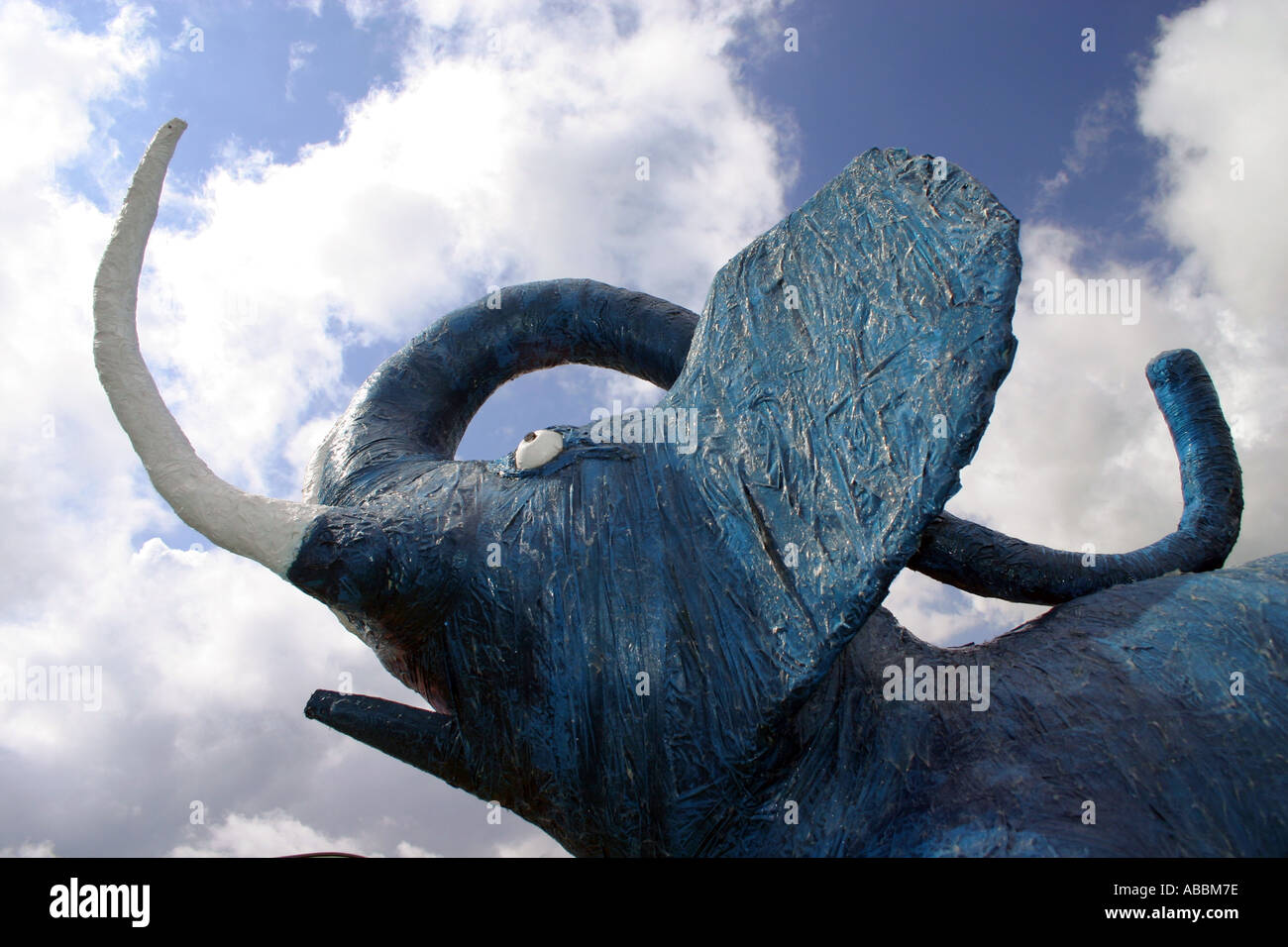 Elephant Fountain Art Stock Photo - Alamy
