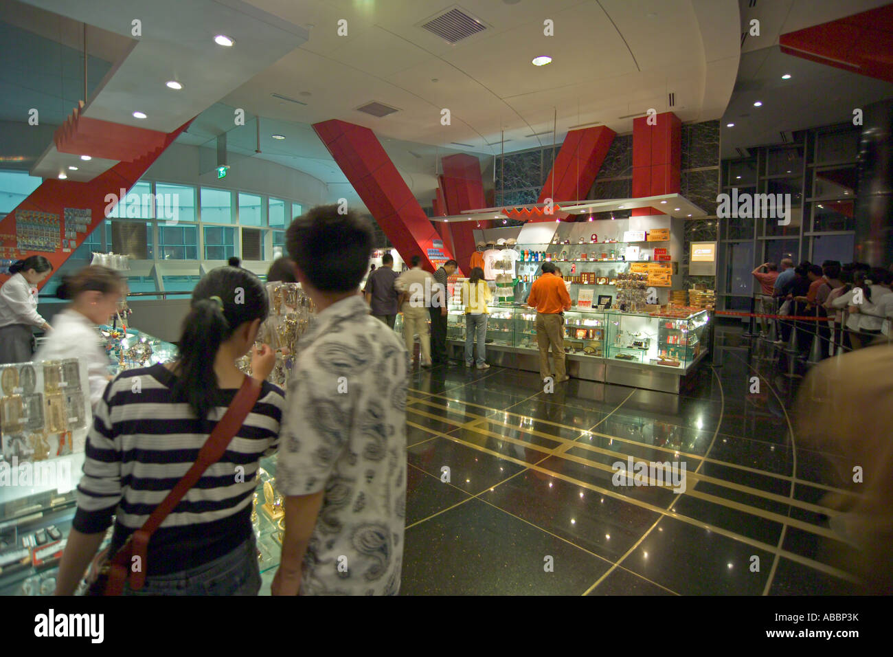 gift shop in the Jin Mao tower Stock Photo - Alamy
