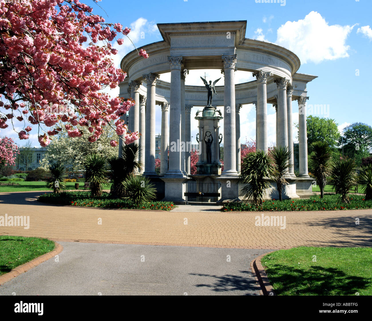 war memorial alexandra gardens cathays park cardiff wales uk Stock ...