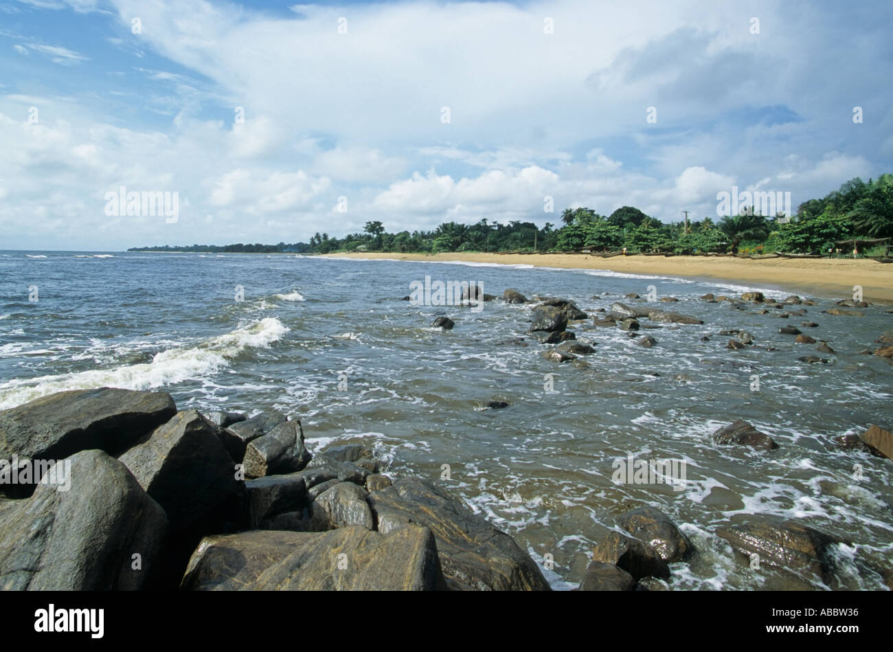 Tara Beach, Kribi, Cameroon Stock Photo - Alamy