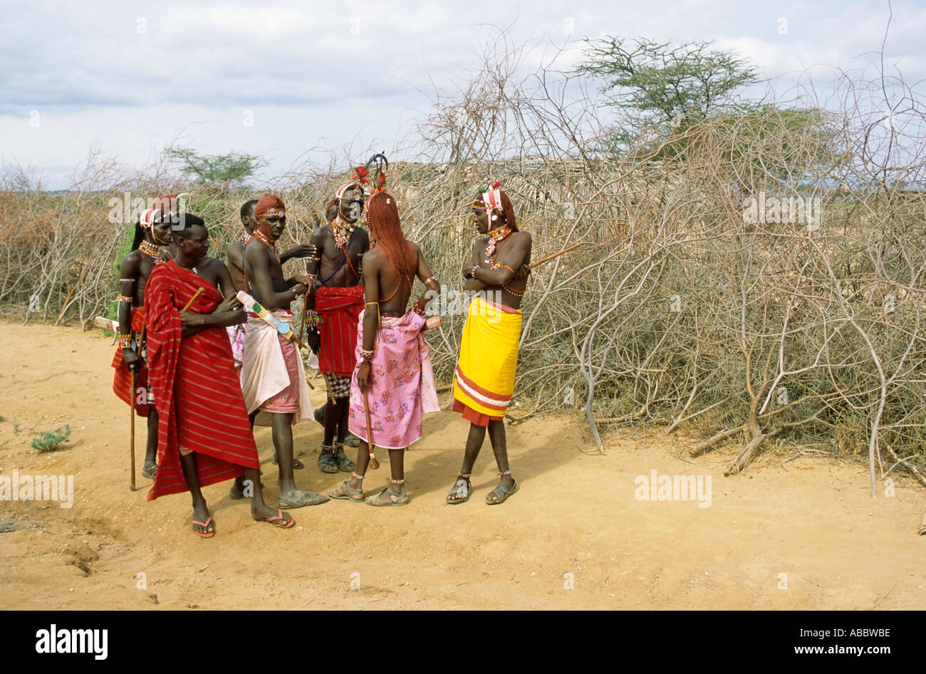 Samburu moran, Kenya Stock Photo - Alamy