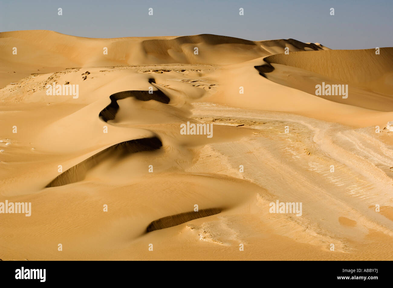 dunes, the Great Sand Sea, Western desert near Siwa oasis, Egypt Stock ...