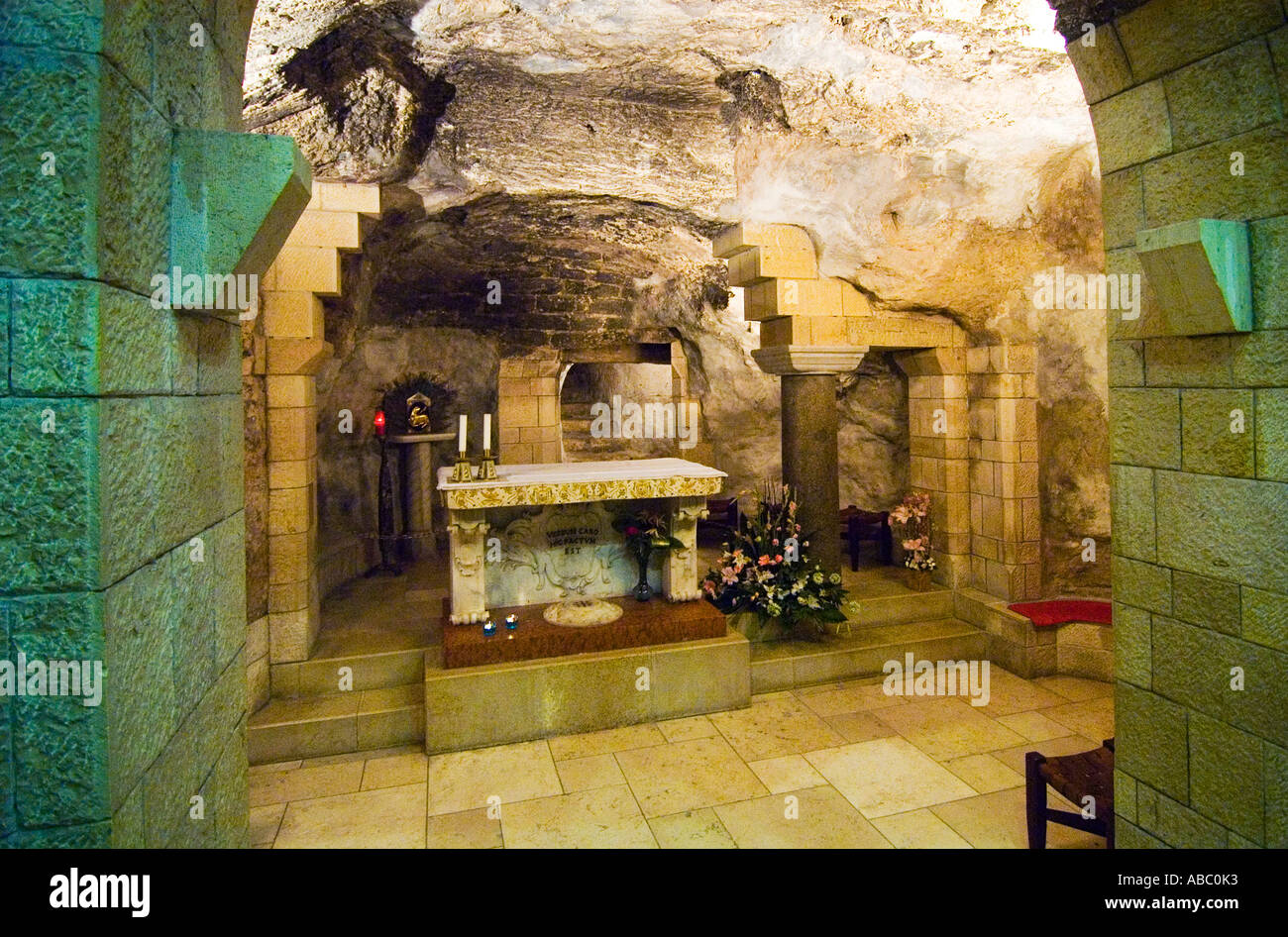 Israel Nazareth Nazerat church of Annunciation grotto of the ...