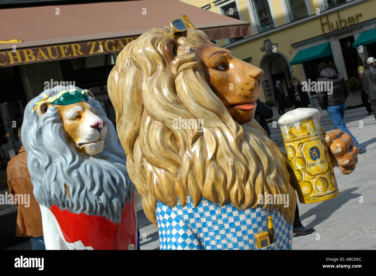 Munich Upper Bavaria Germany lion bavarian Lion Stock Photo - Alamy