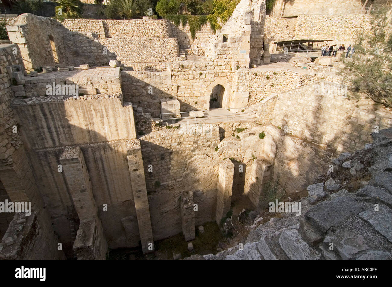 Israel Jerusalem Yerushalayim former pool of Bethesda Stock Photo - Alamy