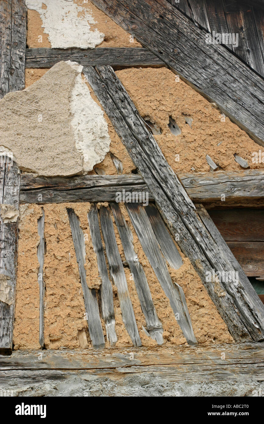 Old timber frame house with clay Stock Photo - Alamy