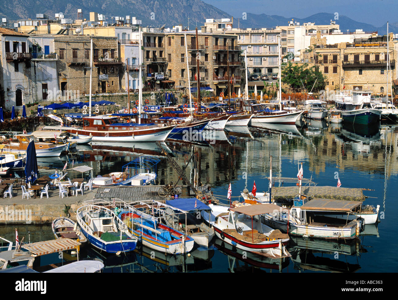 Kyrenia Harbour, Kyrenia, Northern Cyprus Stock Photo - Alamy