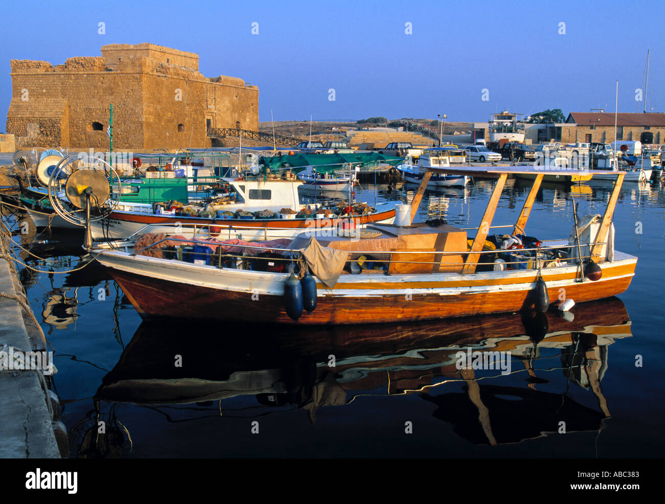 Pafos Castle, Pafos Harbour, Greek Cyprus Stock Photo - Alamy