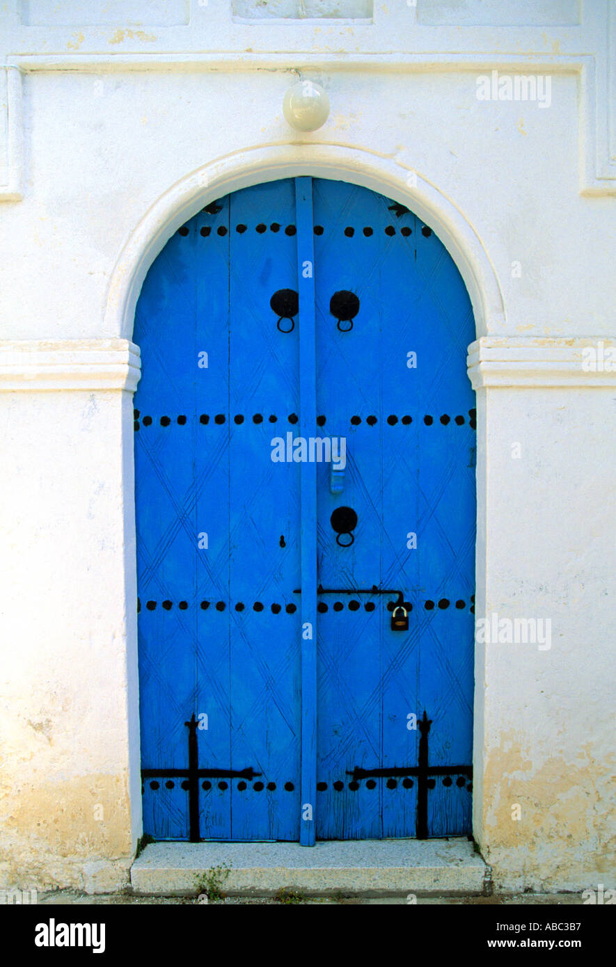 Blue Door, Karaman Village, Northern Cyprus Stock Photo - Alamy