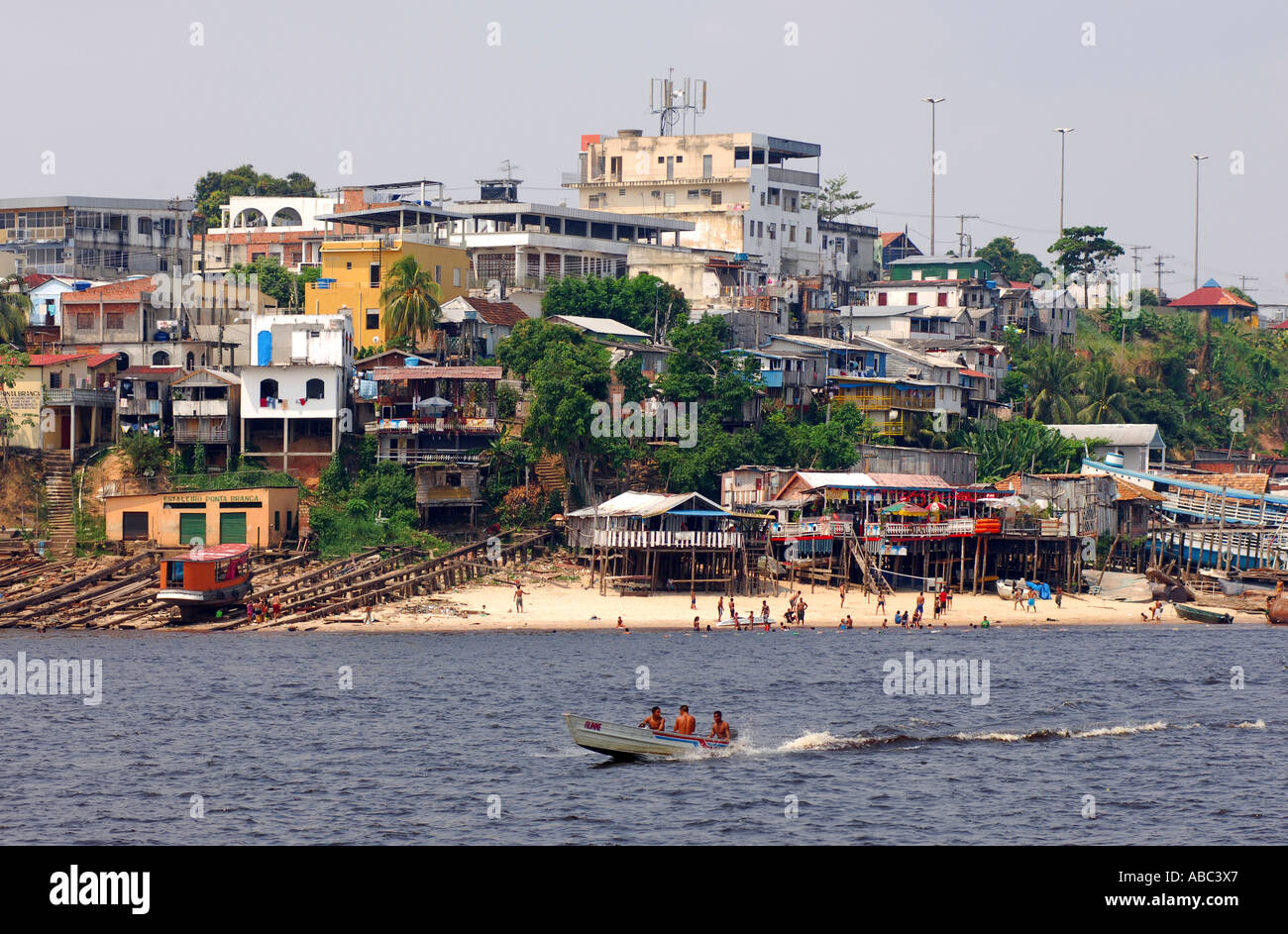 Slum area favela in the fringes of Manaus Amazonas Brazil Stock Photo ...