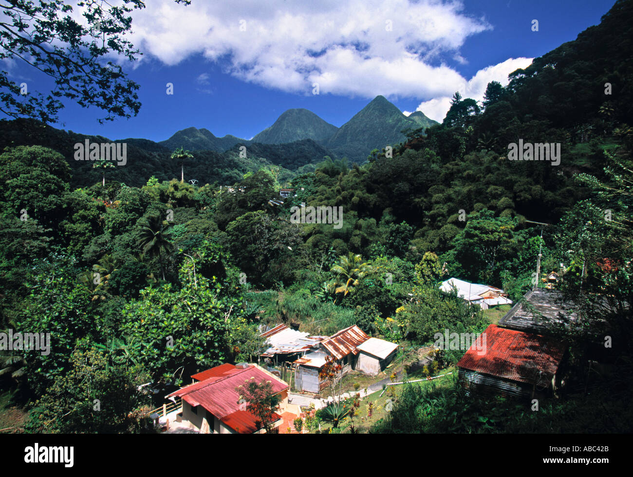 Pitons du Carbet, Balata, Martinique, French West Indies Stock Photo ...