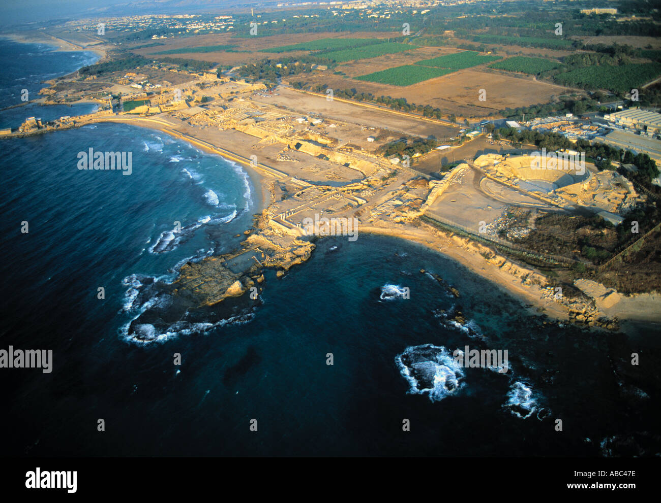 Roman ruins at Caesarea, Israel Stock Photo - Alamy