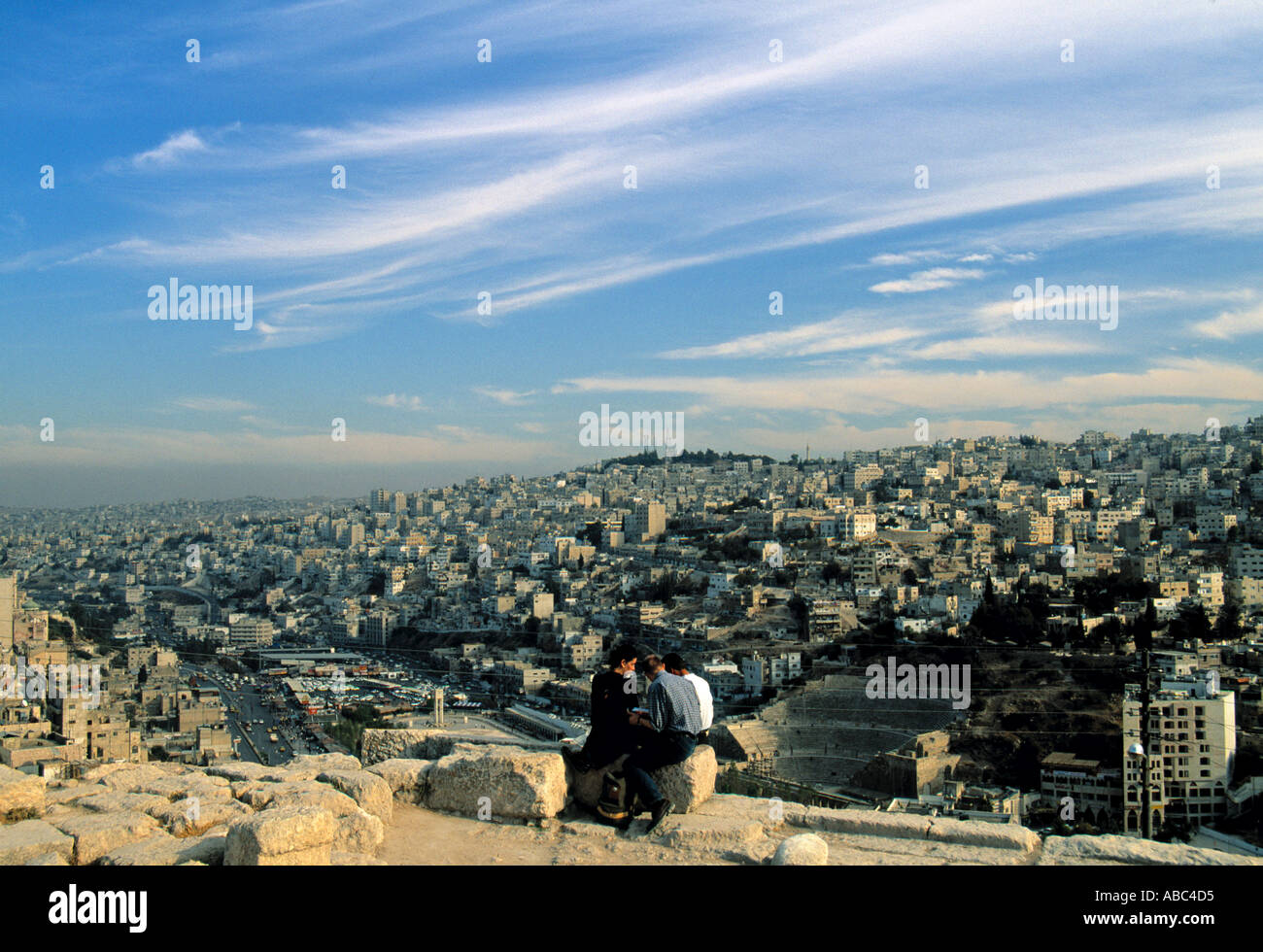 Amman from the Citadel, Jordan Stock Photo - Alamy