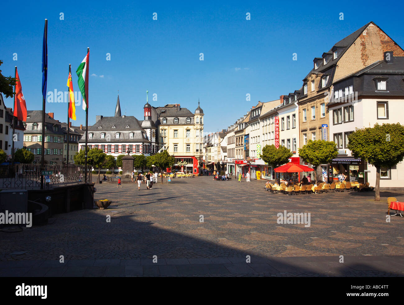 Mayen town centre, Eifel region, Germany Stock Photo - Alamy