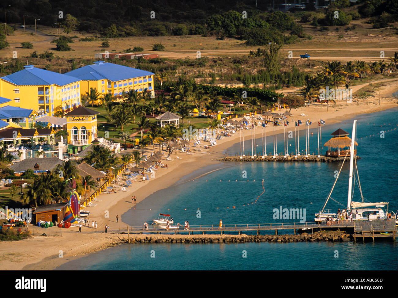 Sandals Resort, Rodney Bay, St. Lucia, Caribbean Stock Photo - Alamy