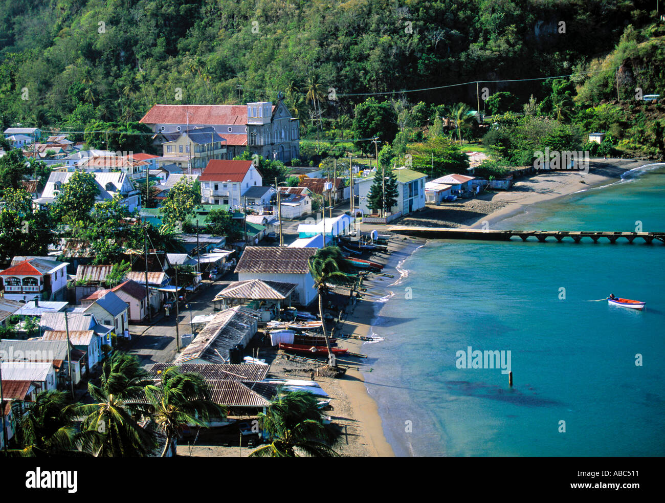 Anse La Raye, St. Lucia, Caribbean Stock Photo - Alamy