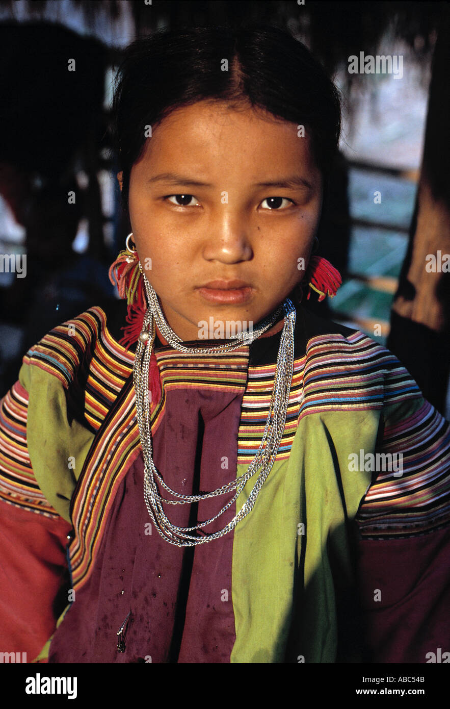 Lisu Girl, Northern Thailand Stock Photo - Alamy
