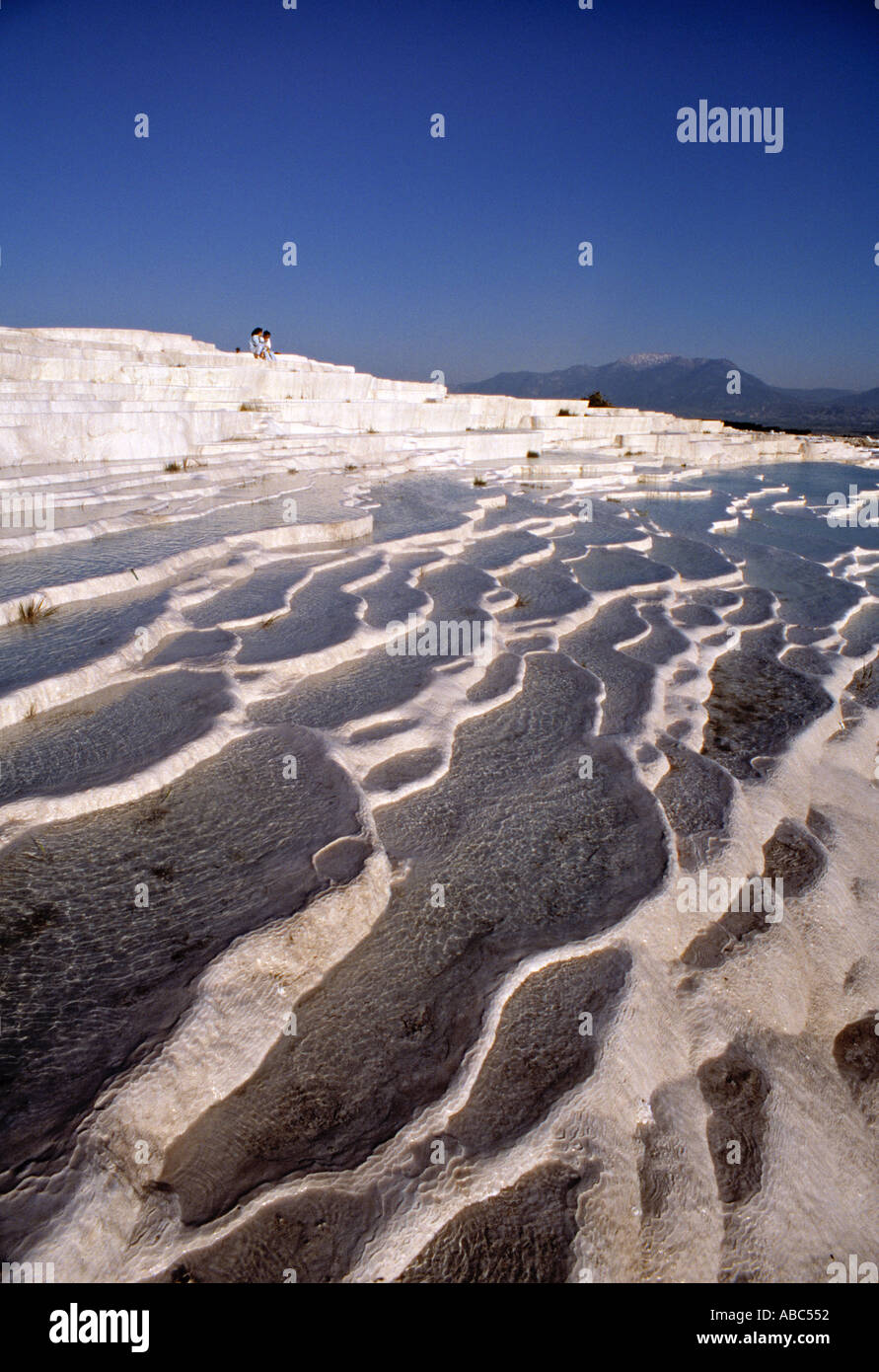 Calcium Tavertines, Pamukkale, Turkey Stock Photo - Alamy