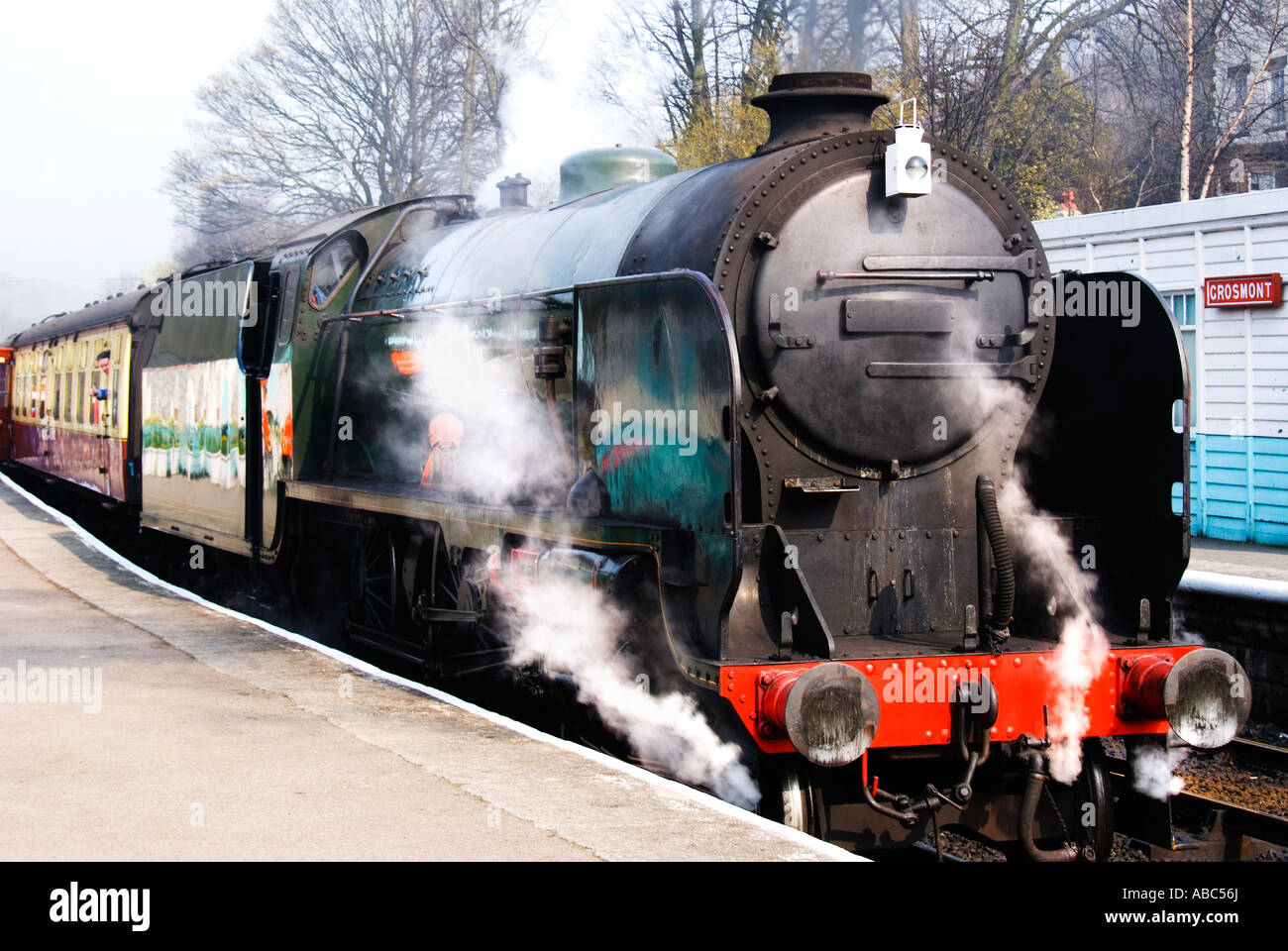 Steam train buffers steam railway hi-res stock photography and images ...