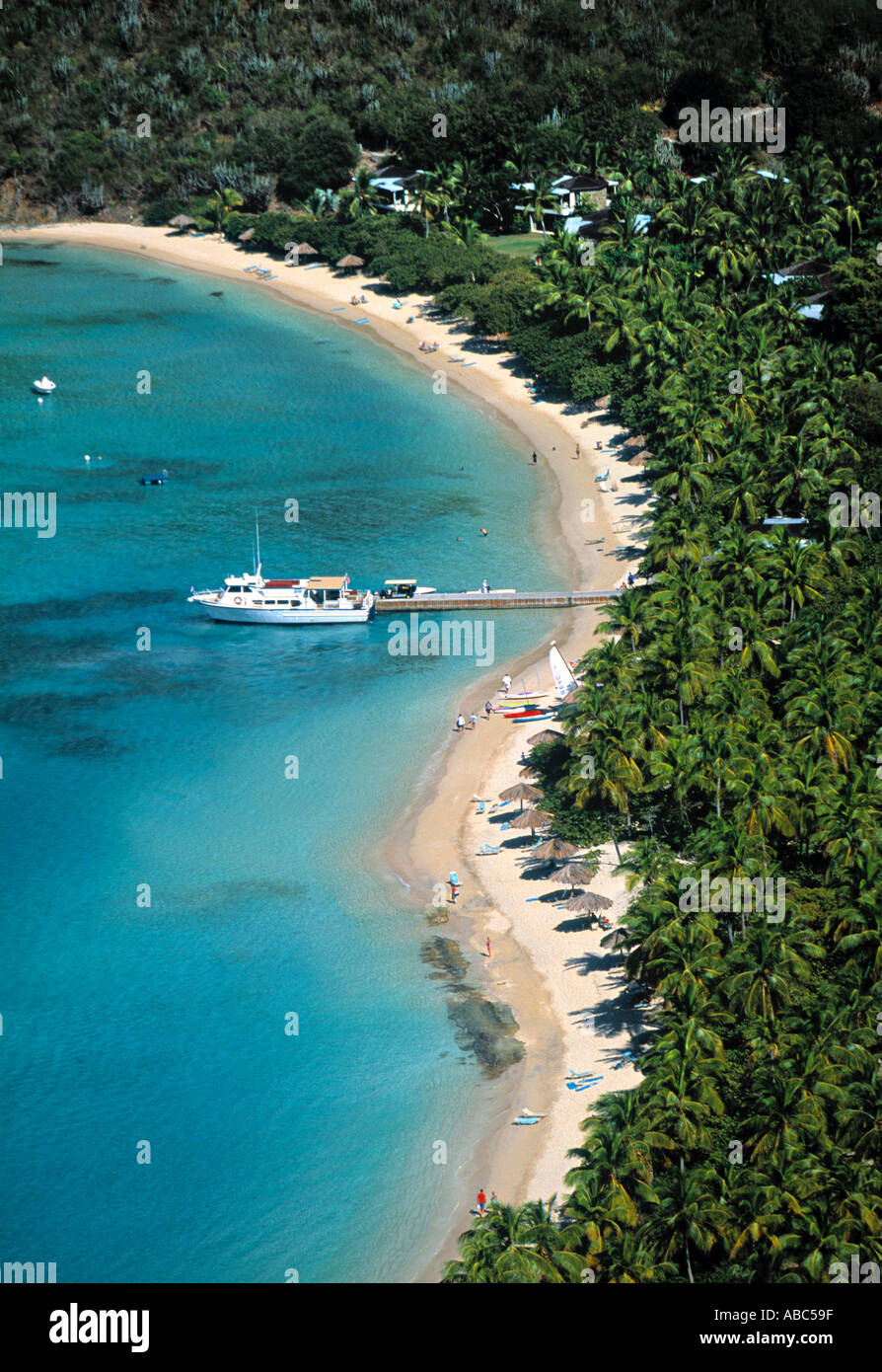 Little Dix Bay, Virgin Gorda, British Virgin Islands, Caribbean Stock ...