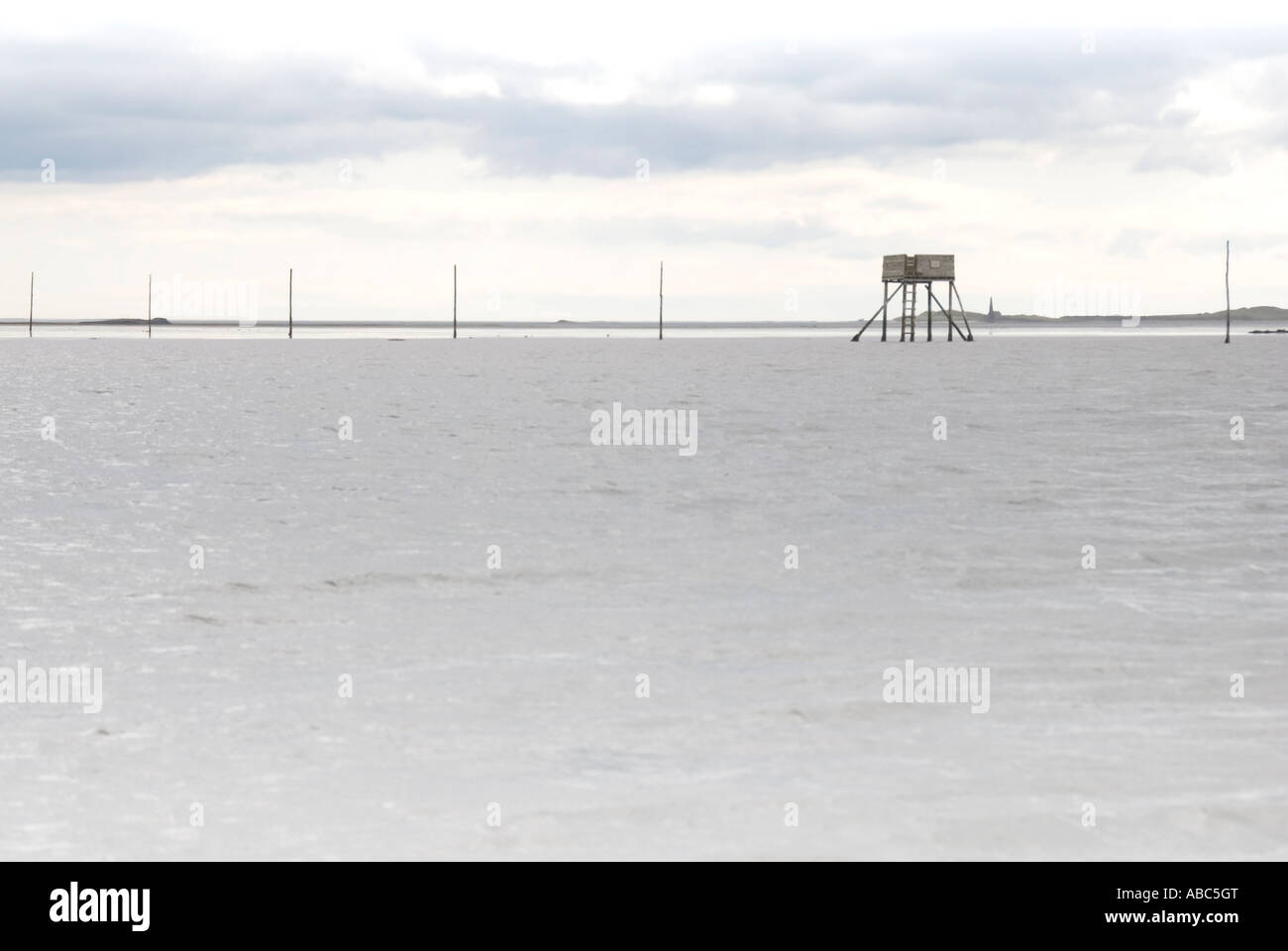 Refuge box causeway lindisfarne hi-res stock photography and images - Alamy
