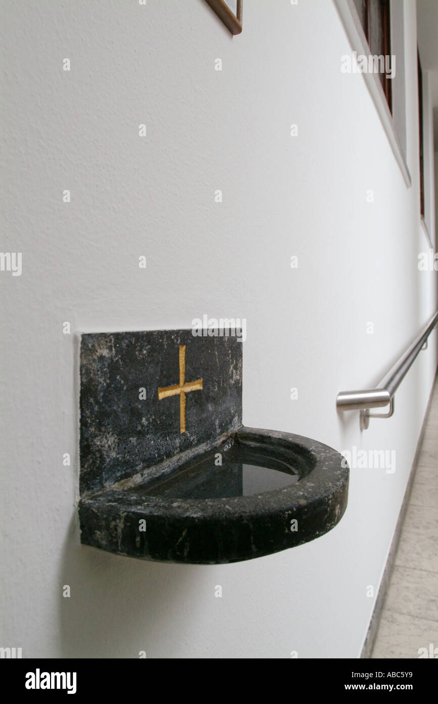 Stoup with handrail Stock Photo - Alamy