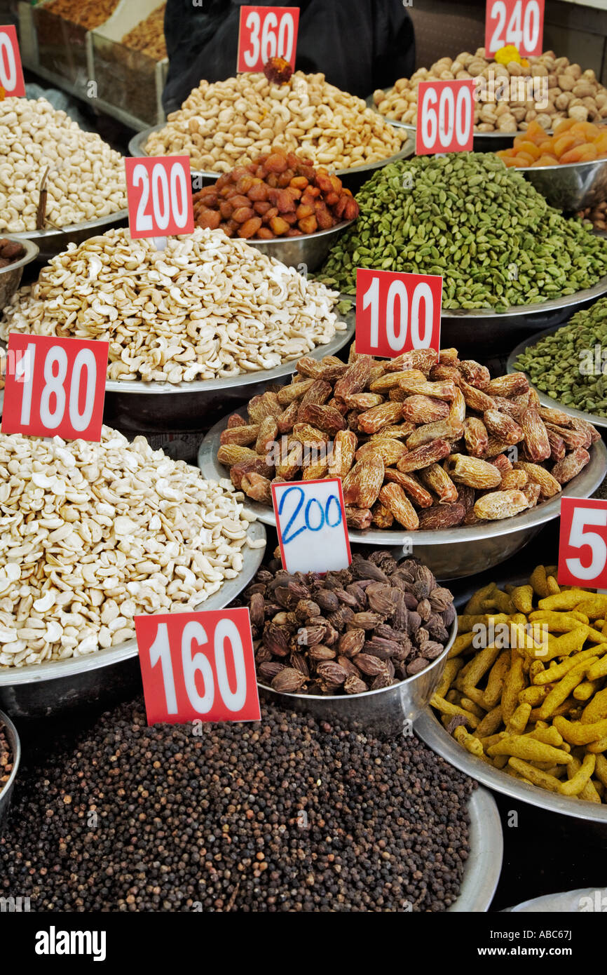 Various spices in small shop Delhi India Stock Photo - Alamy