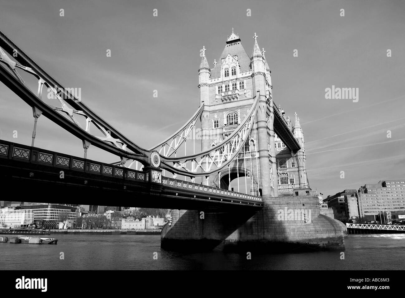 Tower Bridge taken from the east side Stock Photo - Alamy