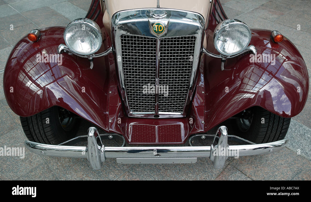 The front End of a TD 2000 Classic Converaable Sports Car Stock Photo ...