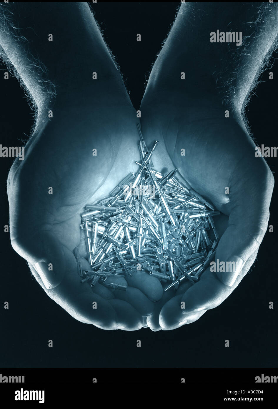 hands with components Stock Photo - Alamy