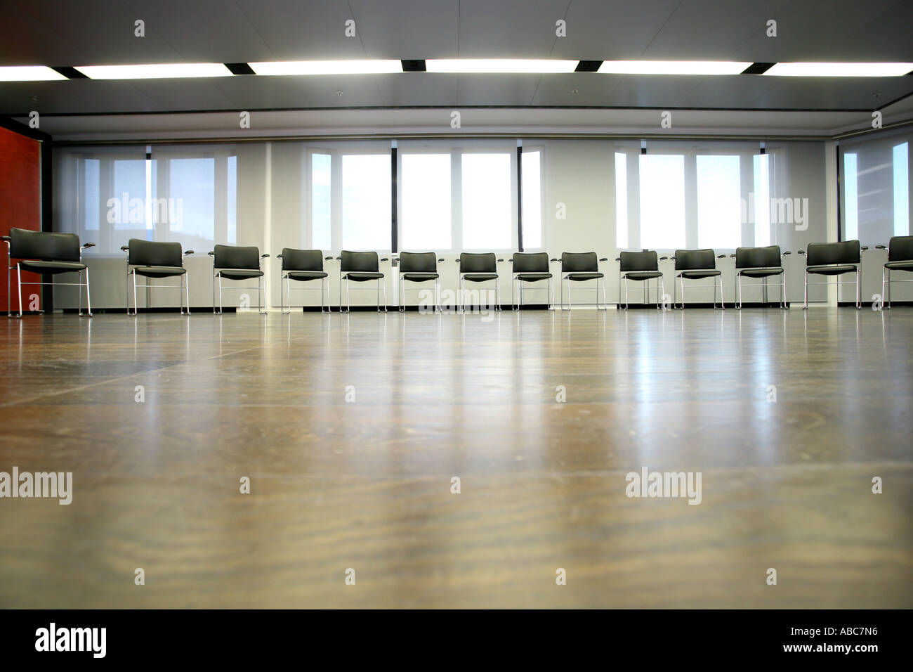 Conference meeting room hall with chairs Stock Photo - Alamy
