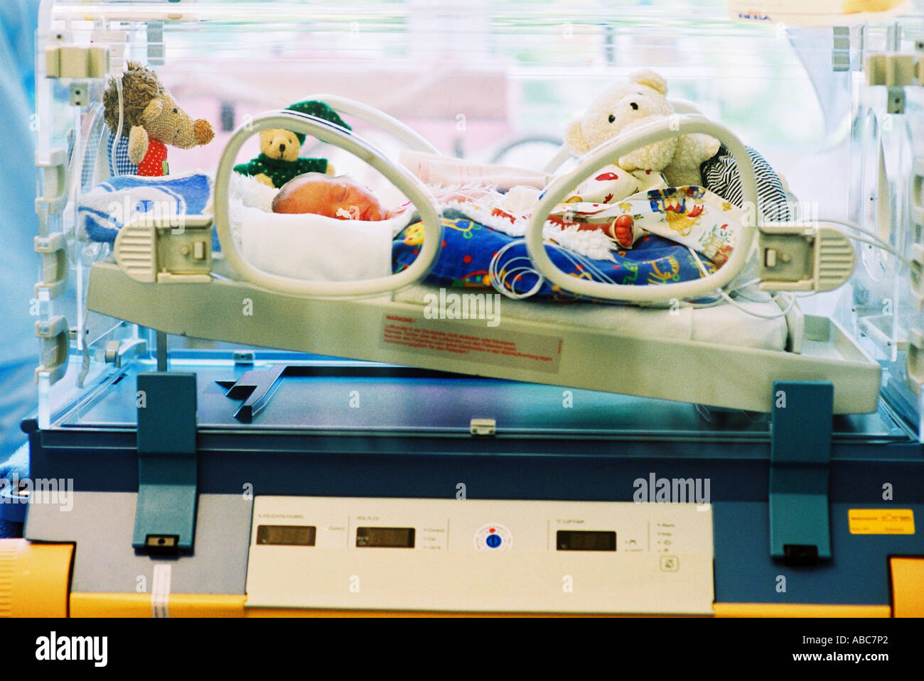 Premature birth baby in incubator Stock Photo - Alamy