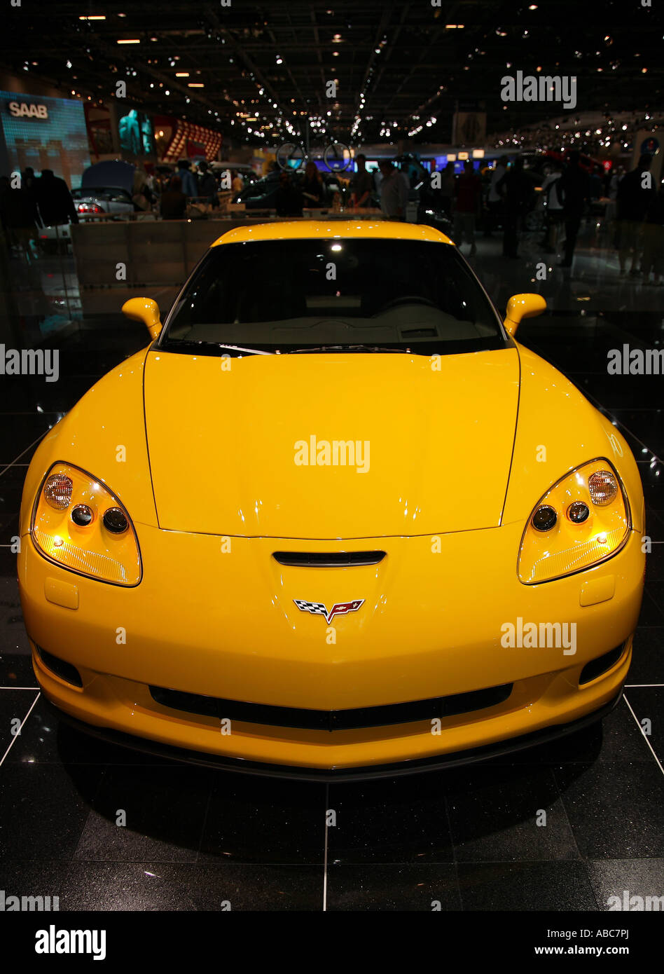Yellow corvette stingray hi-res stock photography and images - Alamy