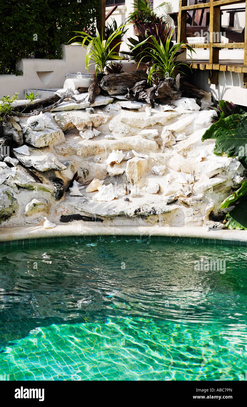 sea shell pool a cabanas with a view of the beautiful white sand beach ...
