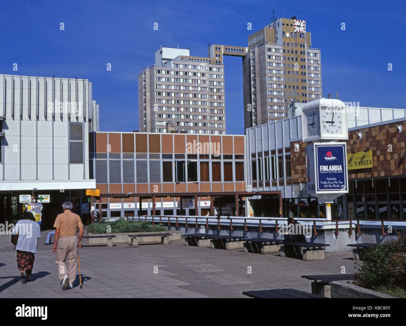 Prague, Czech Republic. Haje (Southern suburb) Typical Prague housing ...