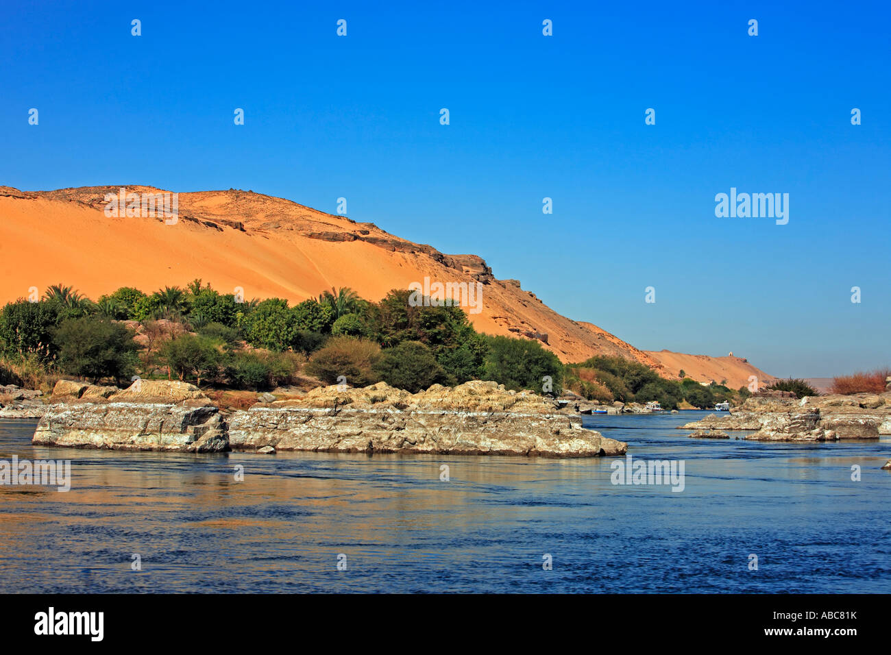 cataract on the river nile in egypt near aswan Stock Photo - Alamy