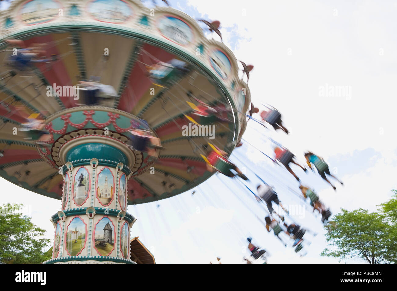 Carousel swing at a carnival Not Model Released Stock Photo - Alamy