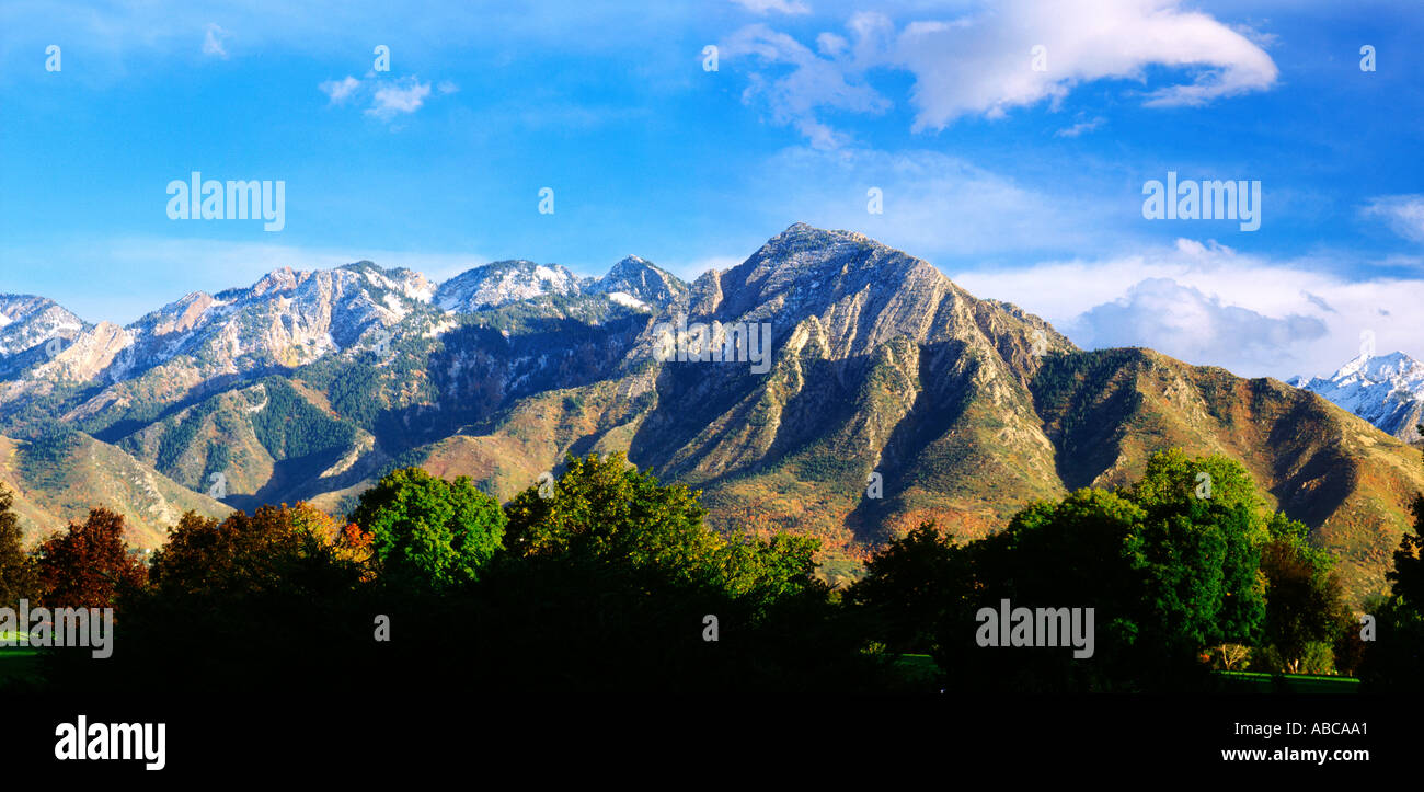 Mount Olympus Wasatch Mountains Salt Lake City Utah USA Stock Photo - Alamy
