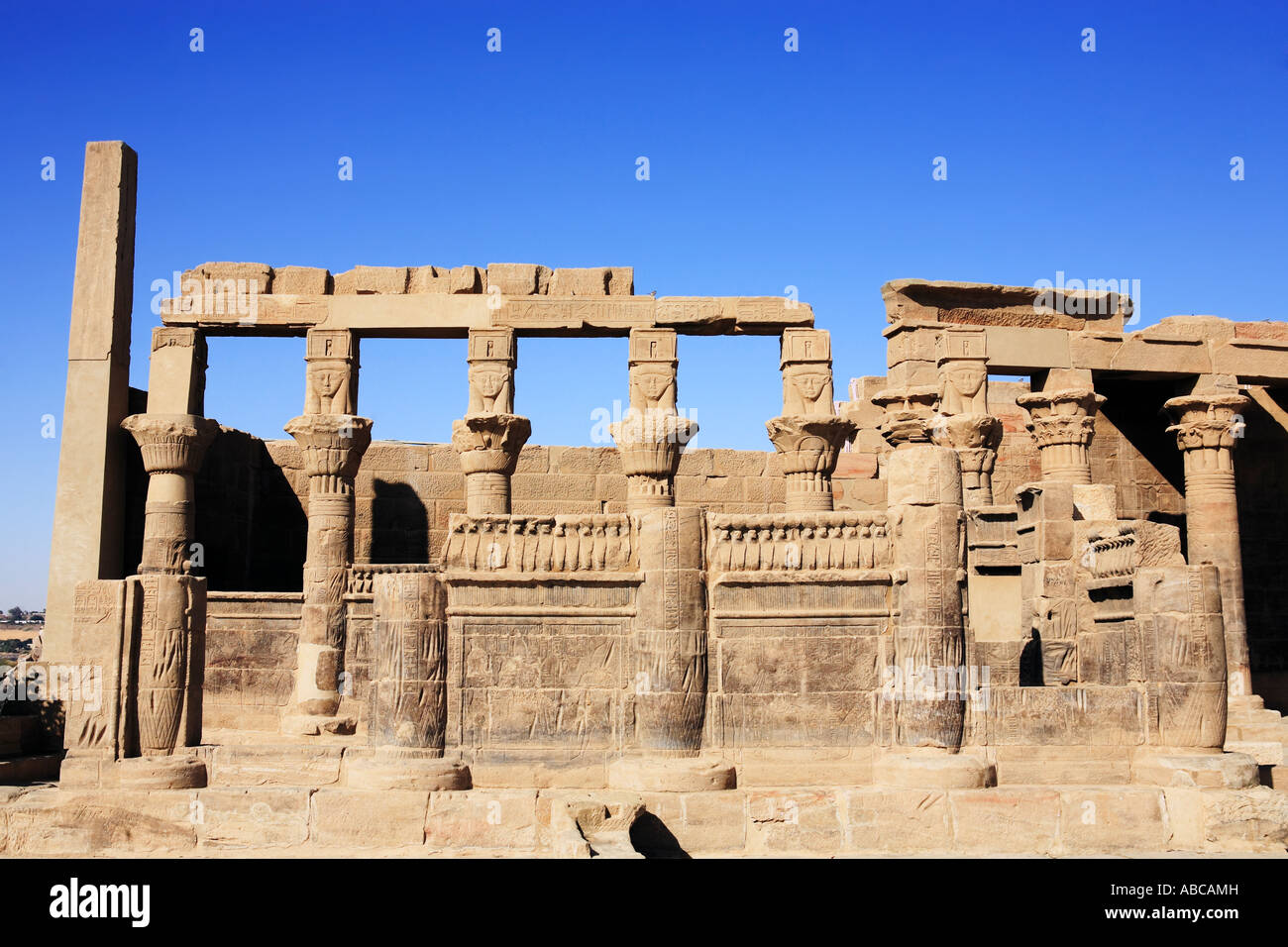 view of the Philae temple in aswan upper egypt Stock Photo - Alamy