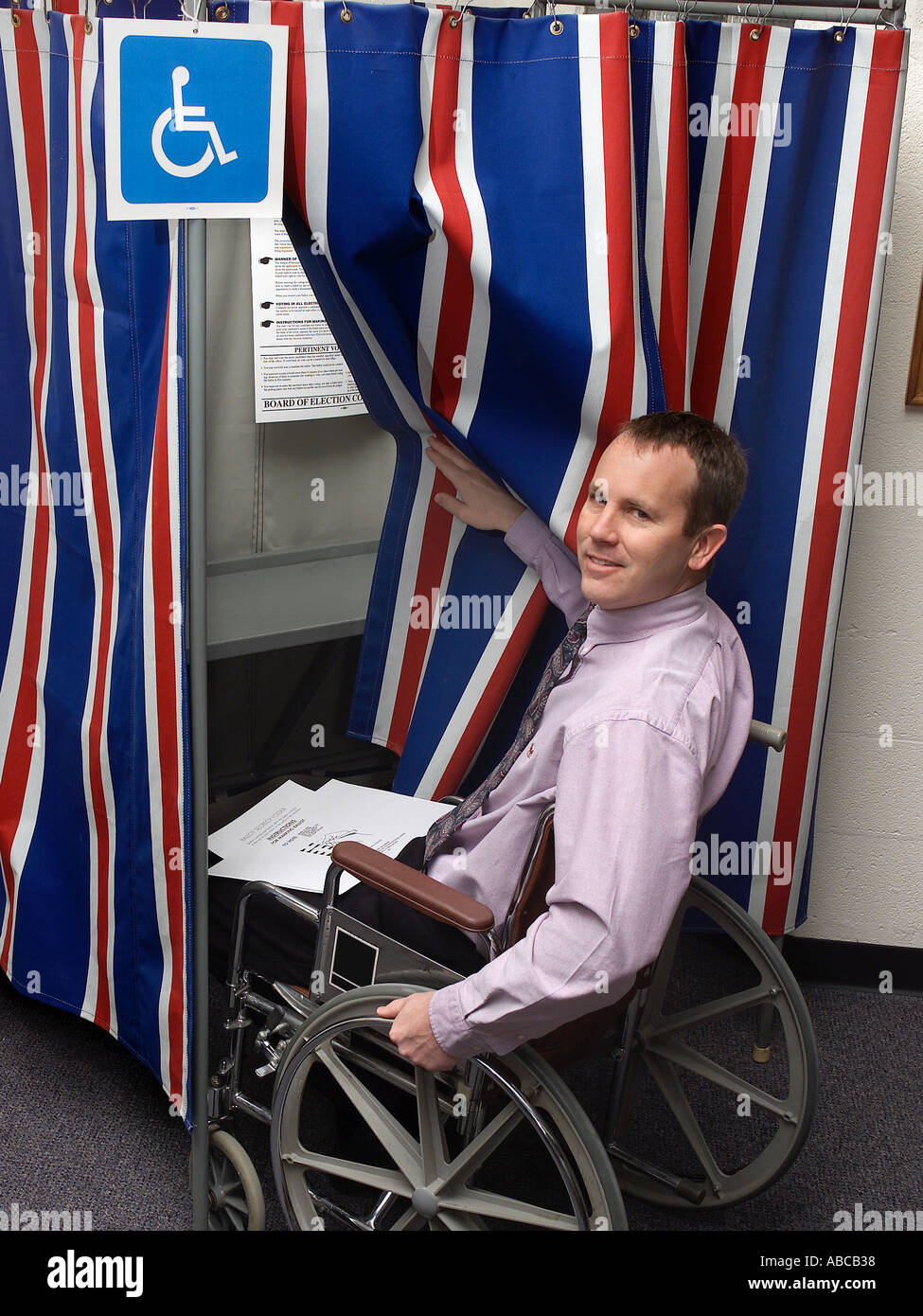 Wheelchair accessible booth hi-res stock photography and images - Alamy