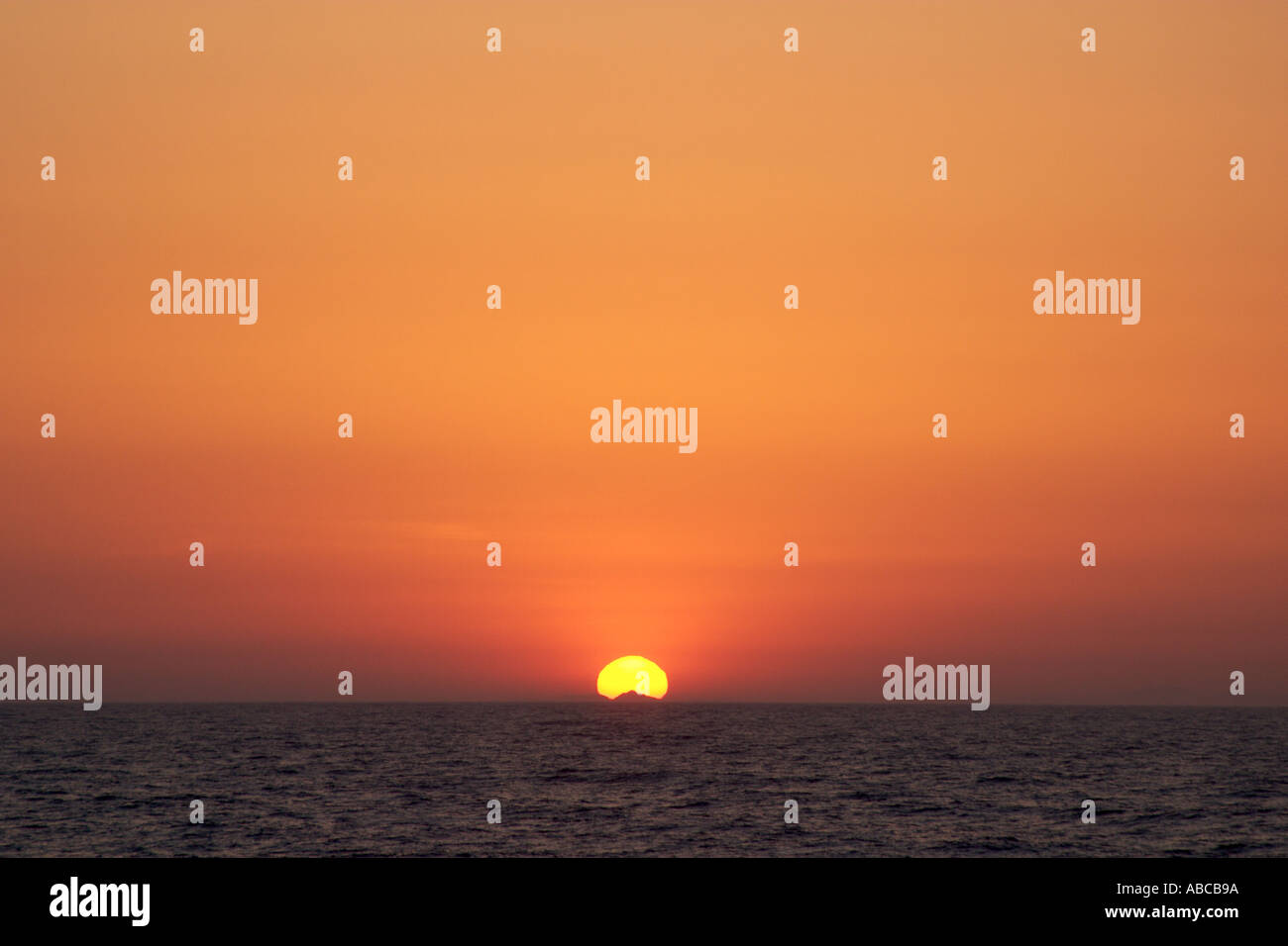 Sunset in Red Sea Stock Photo - Alamy