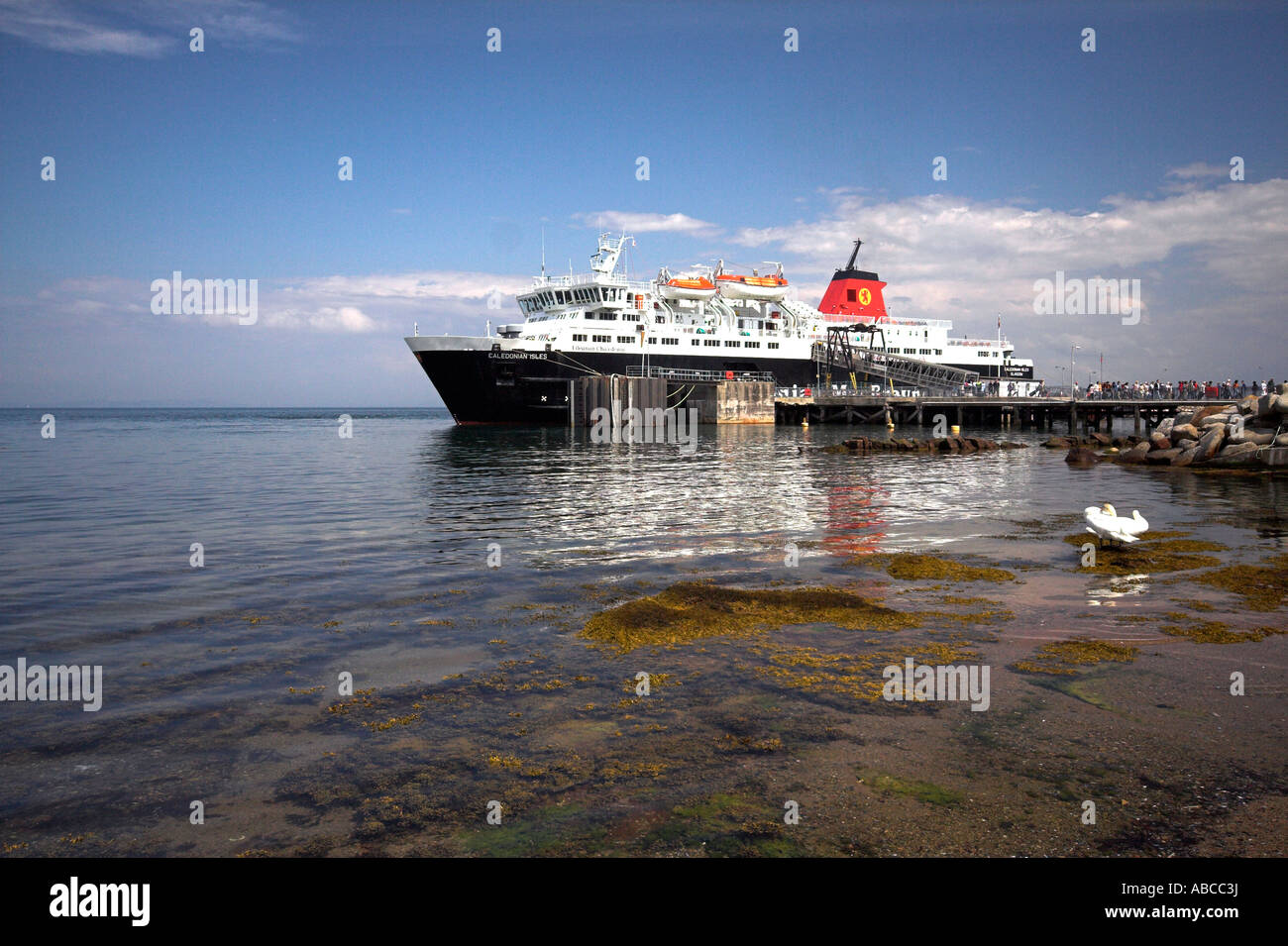 Passenger ferry at Brodick ferry terminal, Arran, West Coast of ...