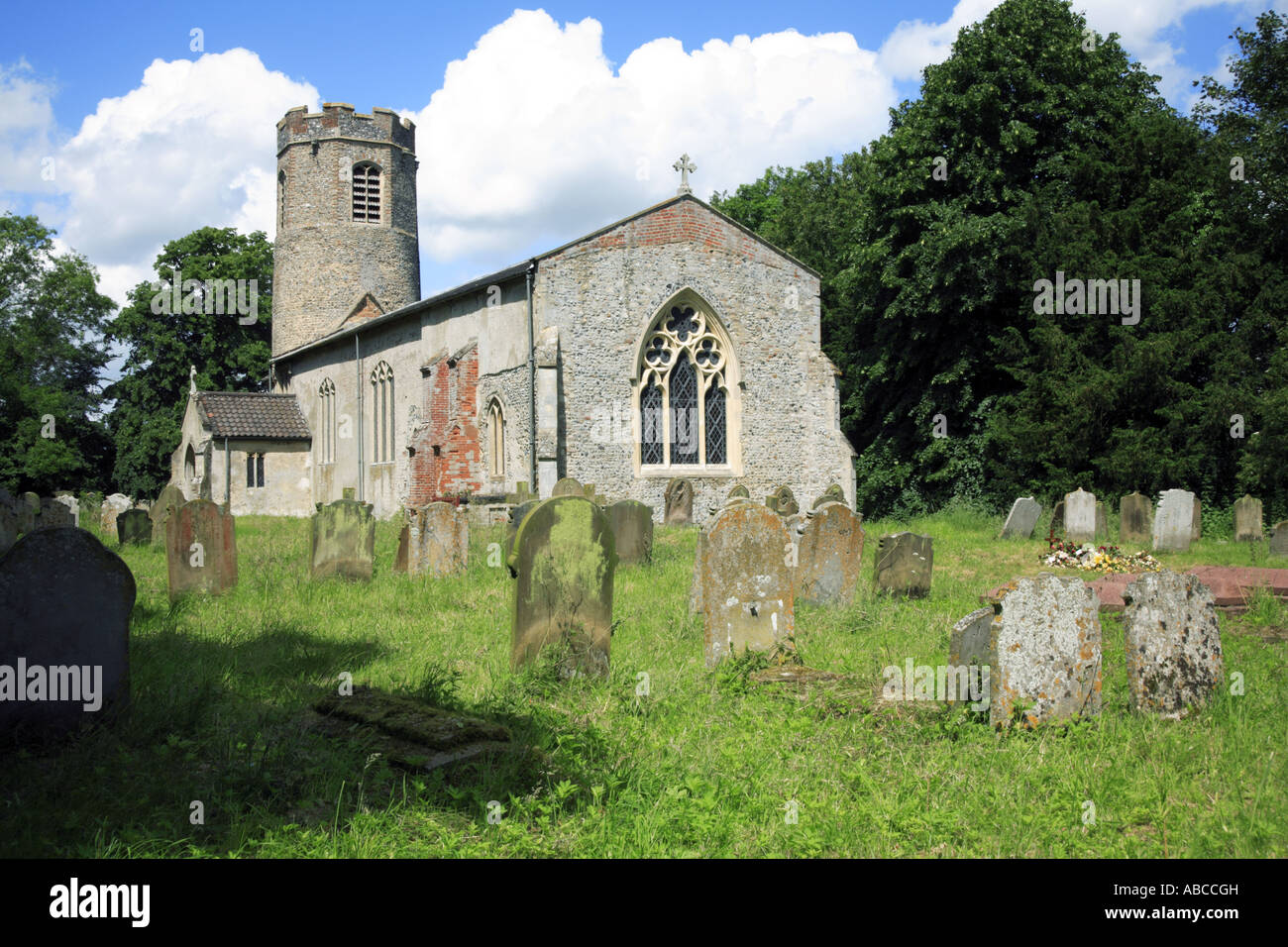 A view of the Church of St Catherine in South Norfolk at Fritton ...